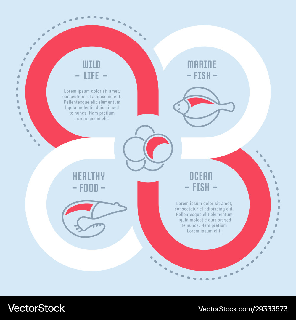 Website banner and landing page ocean Royalty Free Vector
