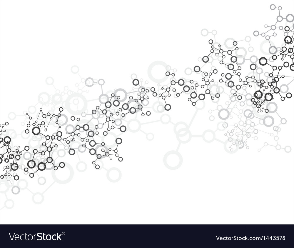 Abstract molecular structure background Royalty Free Vector