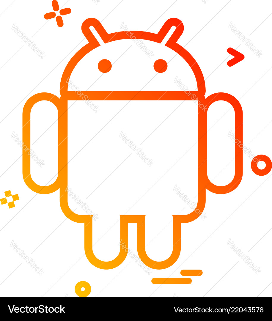 Android icon design Royalty Free Vector Image - VectorStock