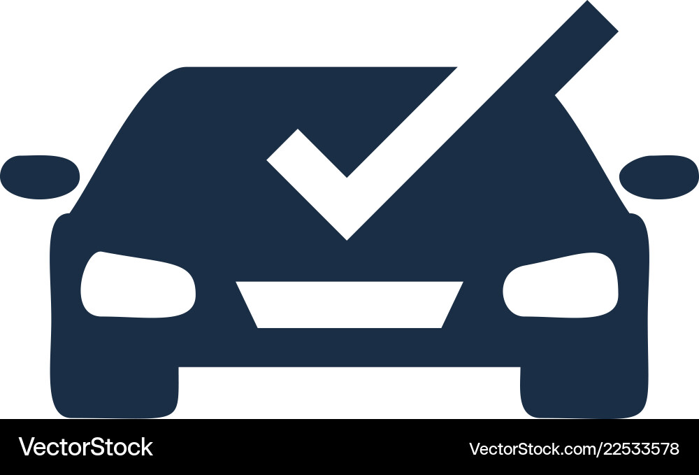 Check automotive logo icon design Royalty Free Vector Image