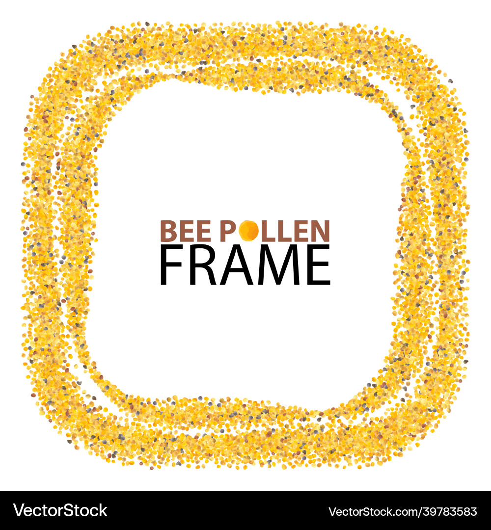 Bee pollen perga flower pollen grains or Vector Image