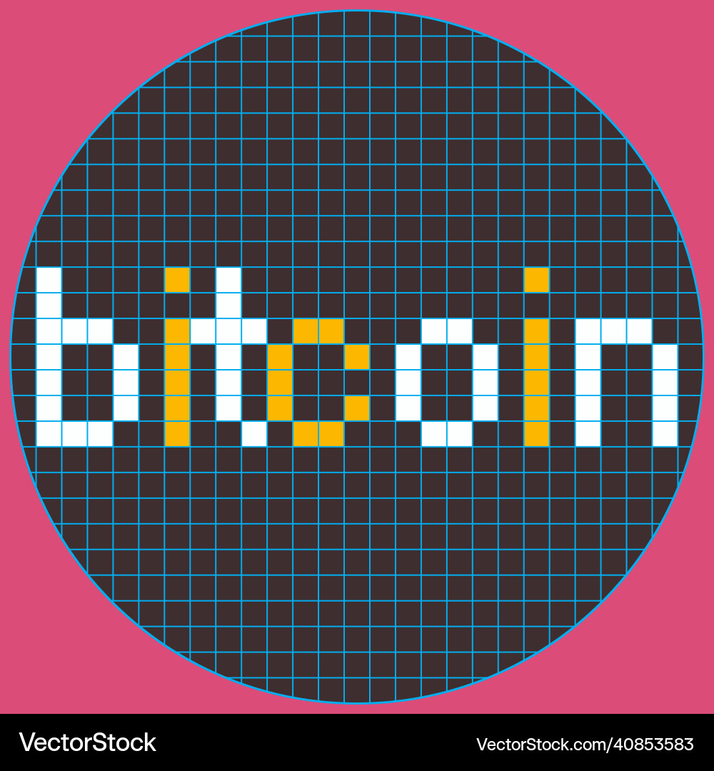 Bitcoin pixel art style design Royalty Free Vector Image