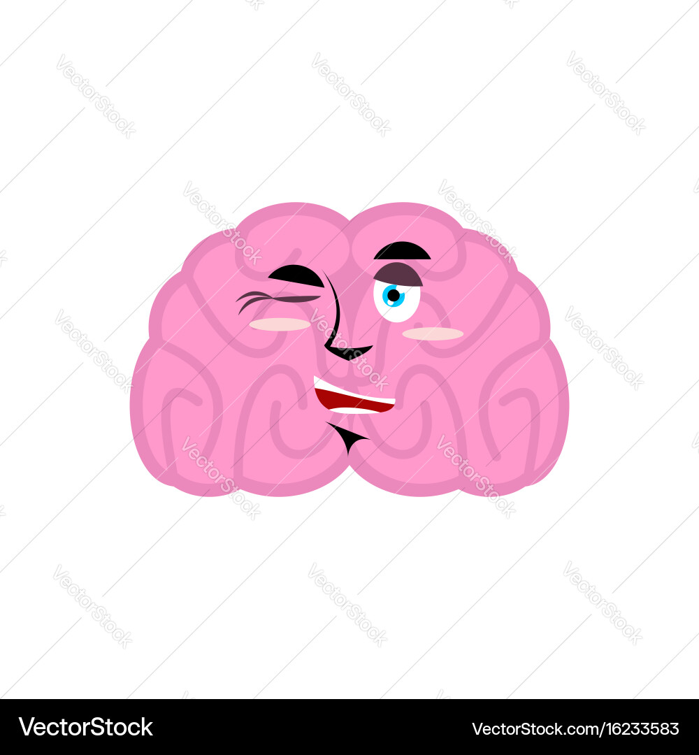 Smilie With A Big Brain