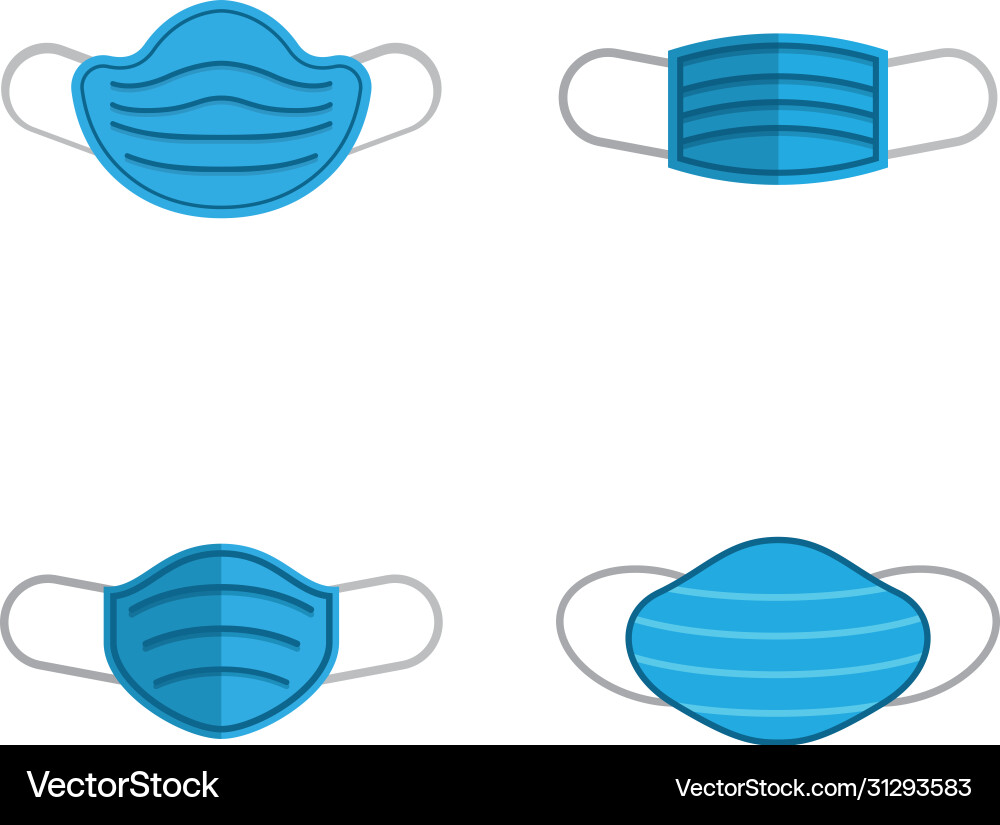 Medical mask logo icon Royalty Free Vector Image