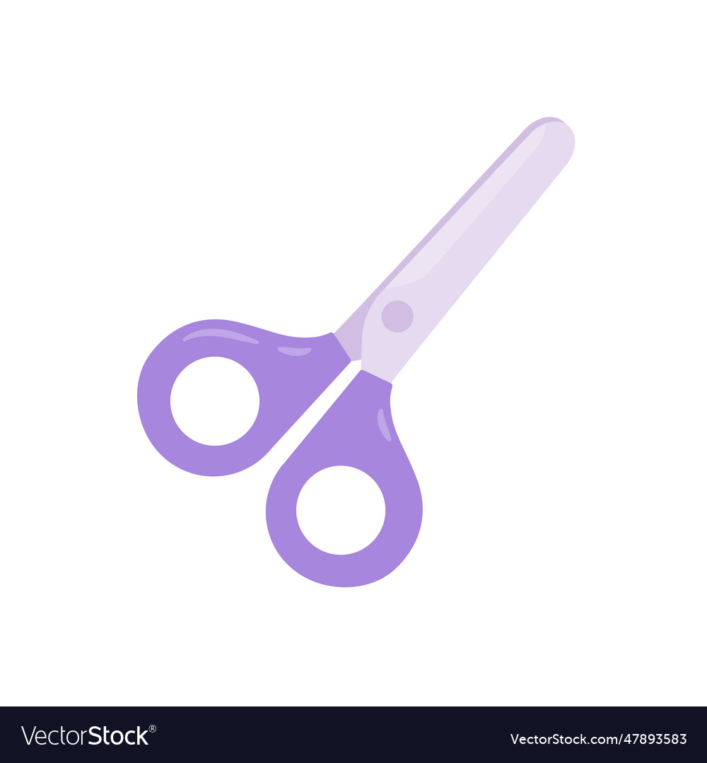 Scissors for cutting paper welcome back to school Vector Image