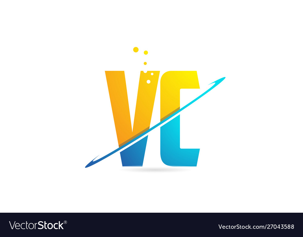Alphabet letter vc v c combination for logo Vector Image Alphabet letter vc v c combination for logo Vector Image