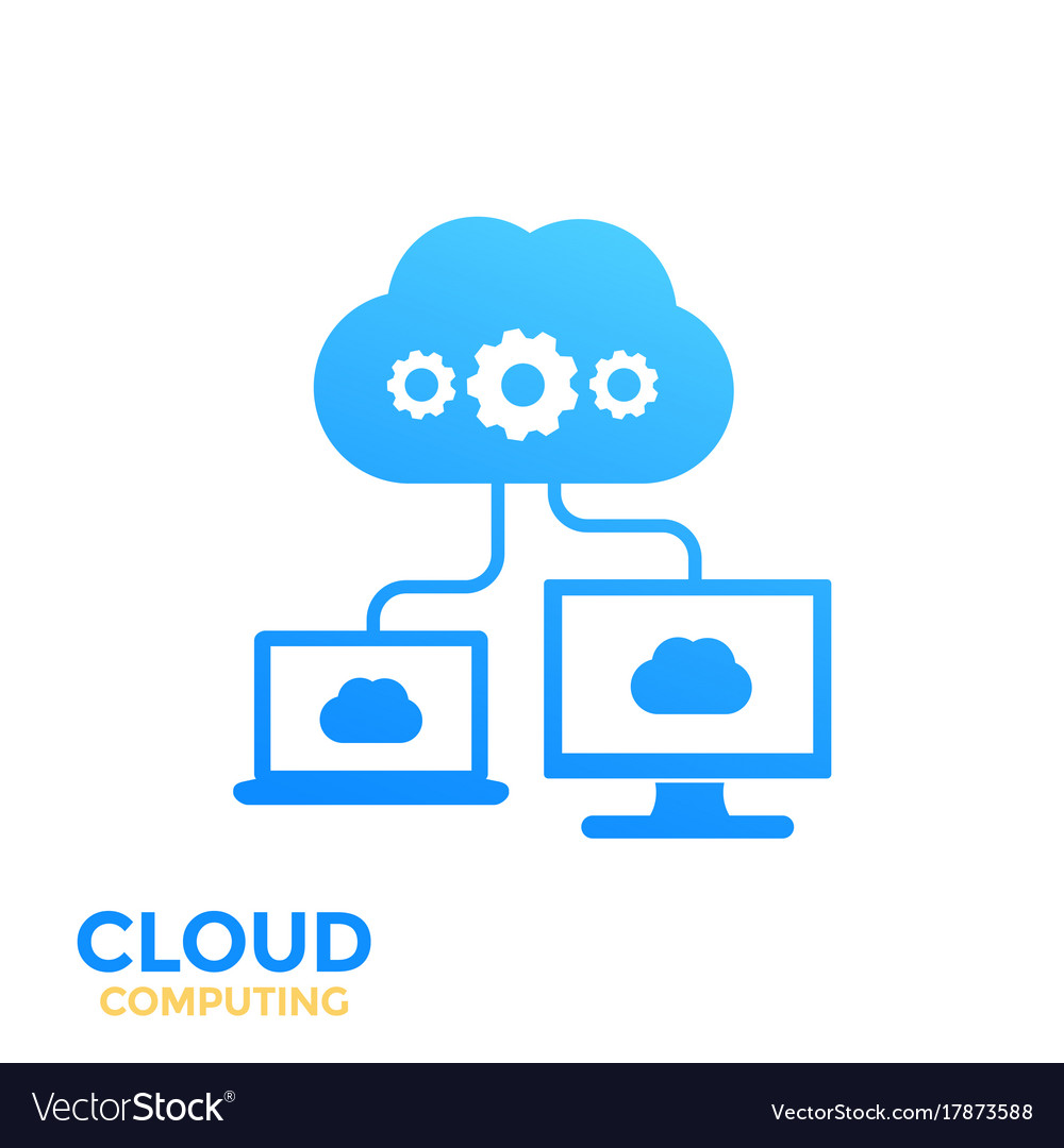 Cloud computing concept Royalty Free Vector Image