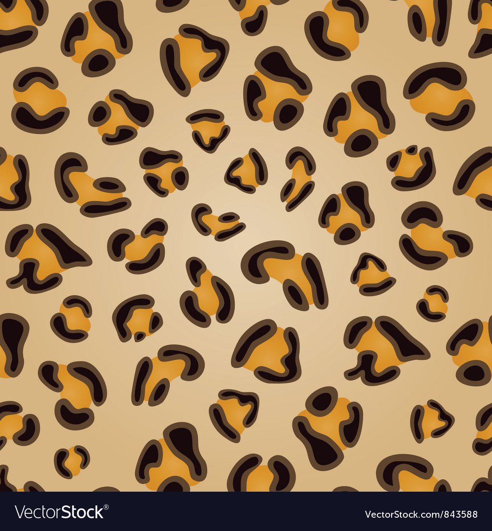 Leopard seamless pattern Royalty Free Vector Image