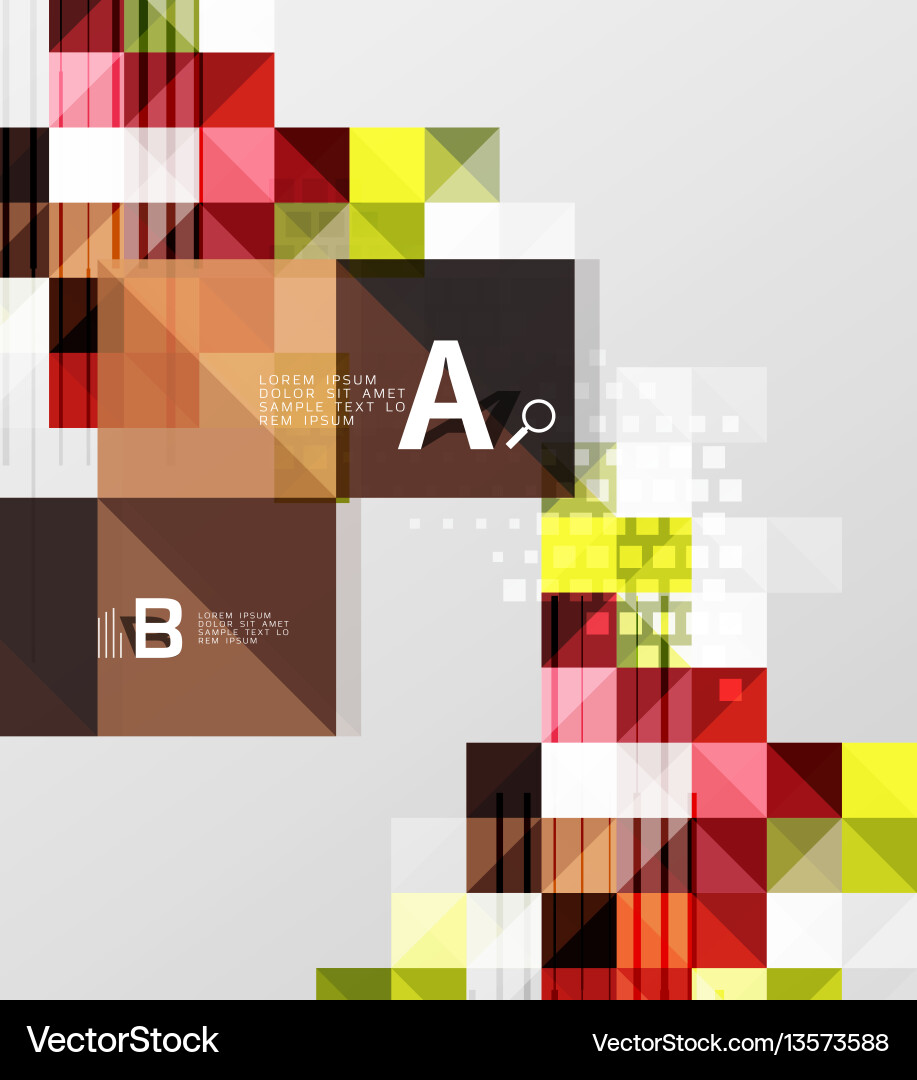 Modern geometrical square banner minimalistic Vector Image