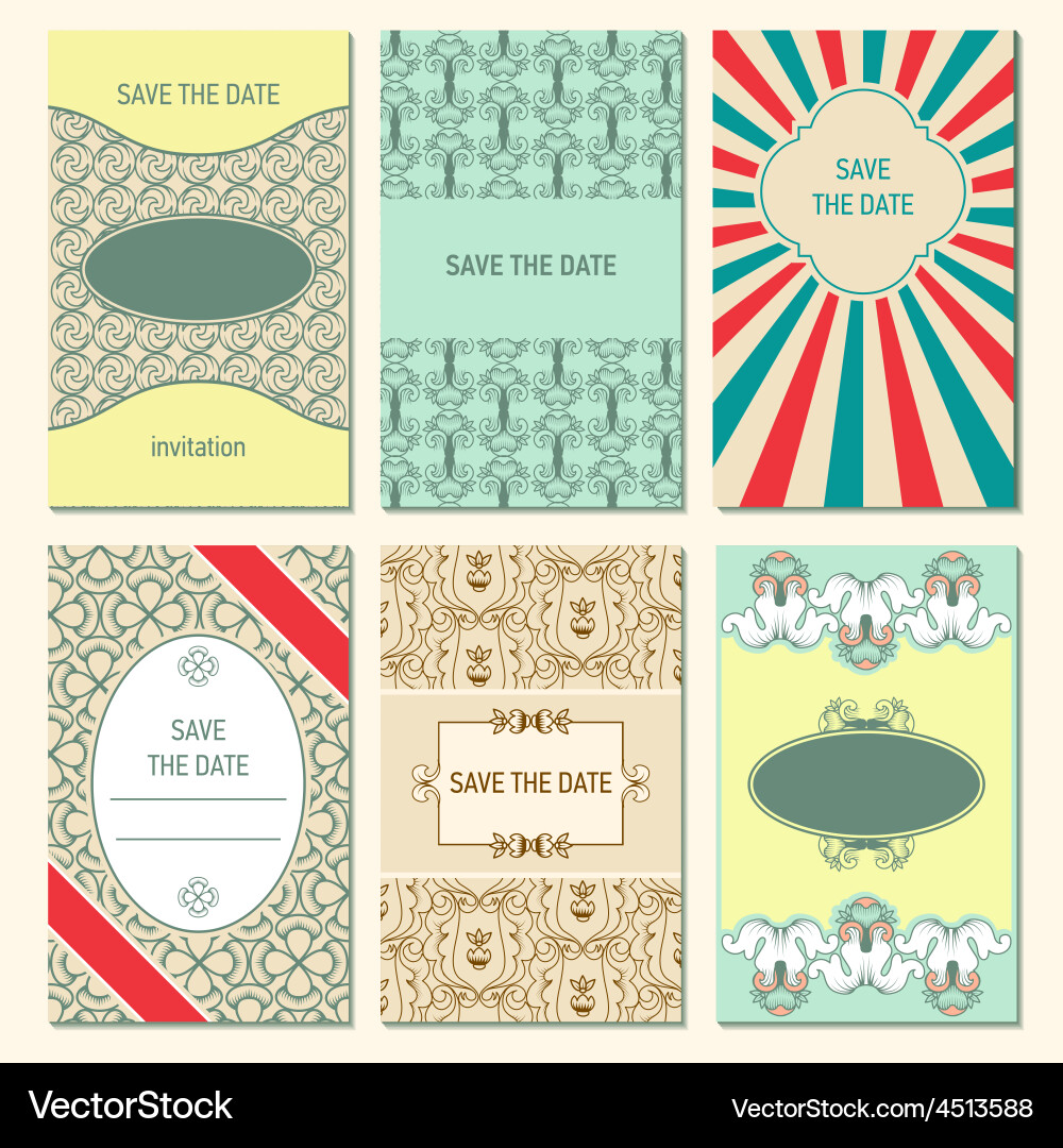 Set of card templates Royalty Free Vector Image