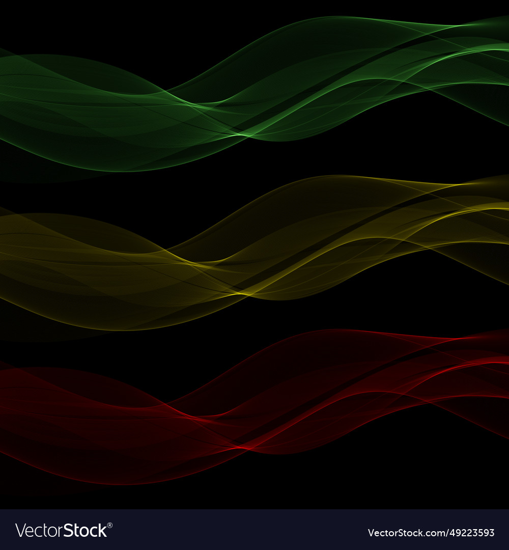A set of abstract waves lines eps10 Royalty Free Vector
