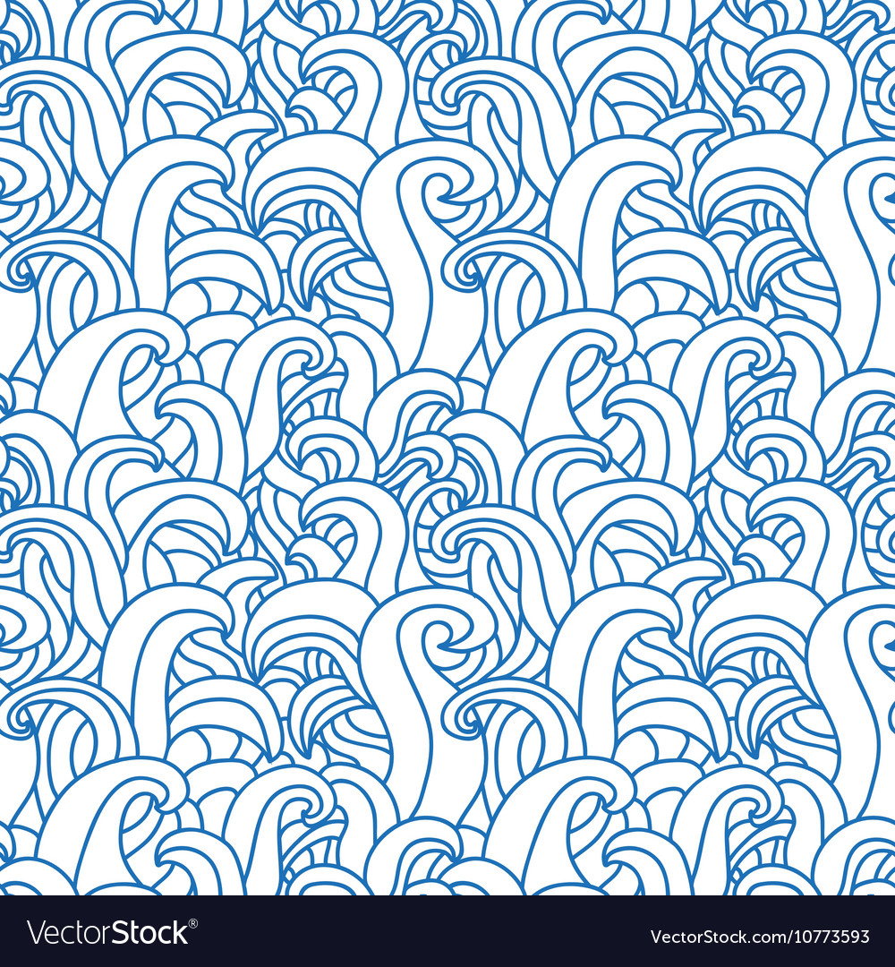 Abstract seamless pattern with doodle Royalty Free Vector
