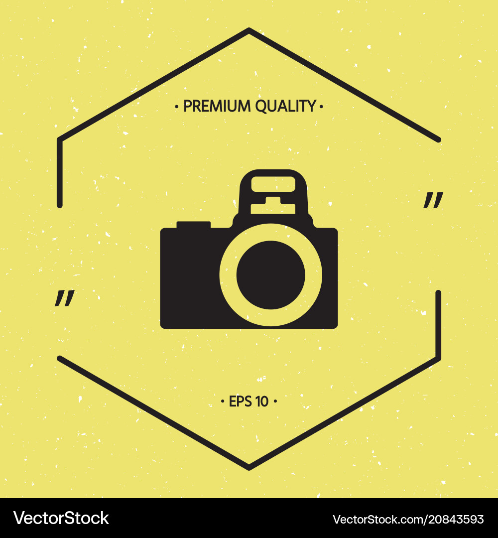 Camera symbol icon Royalty Free Vector Image - VectorStock