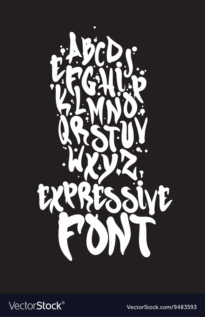 Font Royalty Free Vector Image - VectorStock