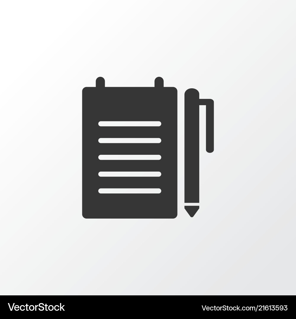 Record an order icon symbol premium quality Vector Image