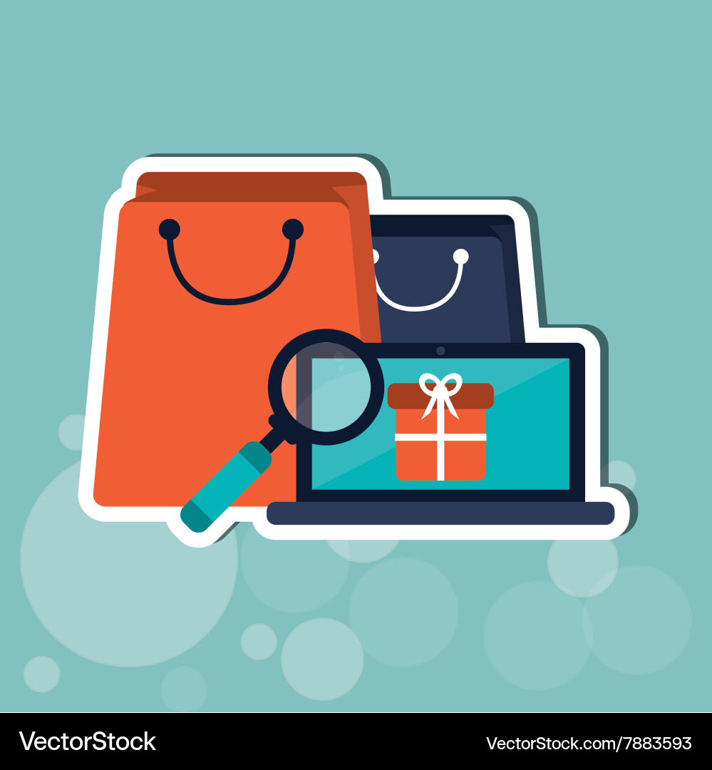 Shopping online design Royalty Free Vector Image