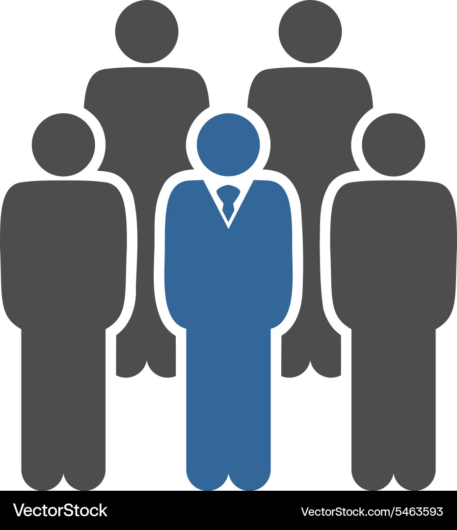 Staff icon from business bicolor set Royalty Free Vector