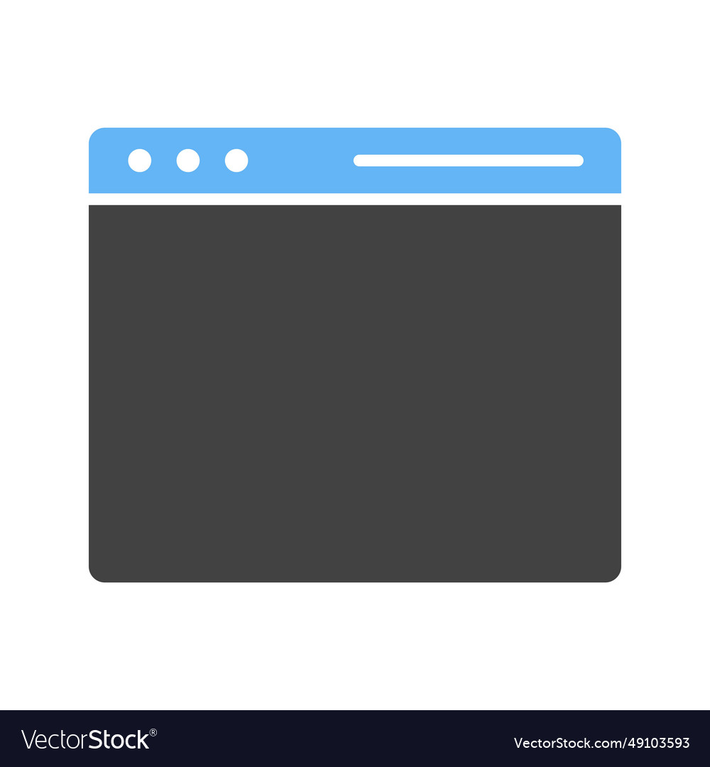 Web browser icon image Royalty Free Vector Image