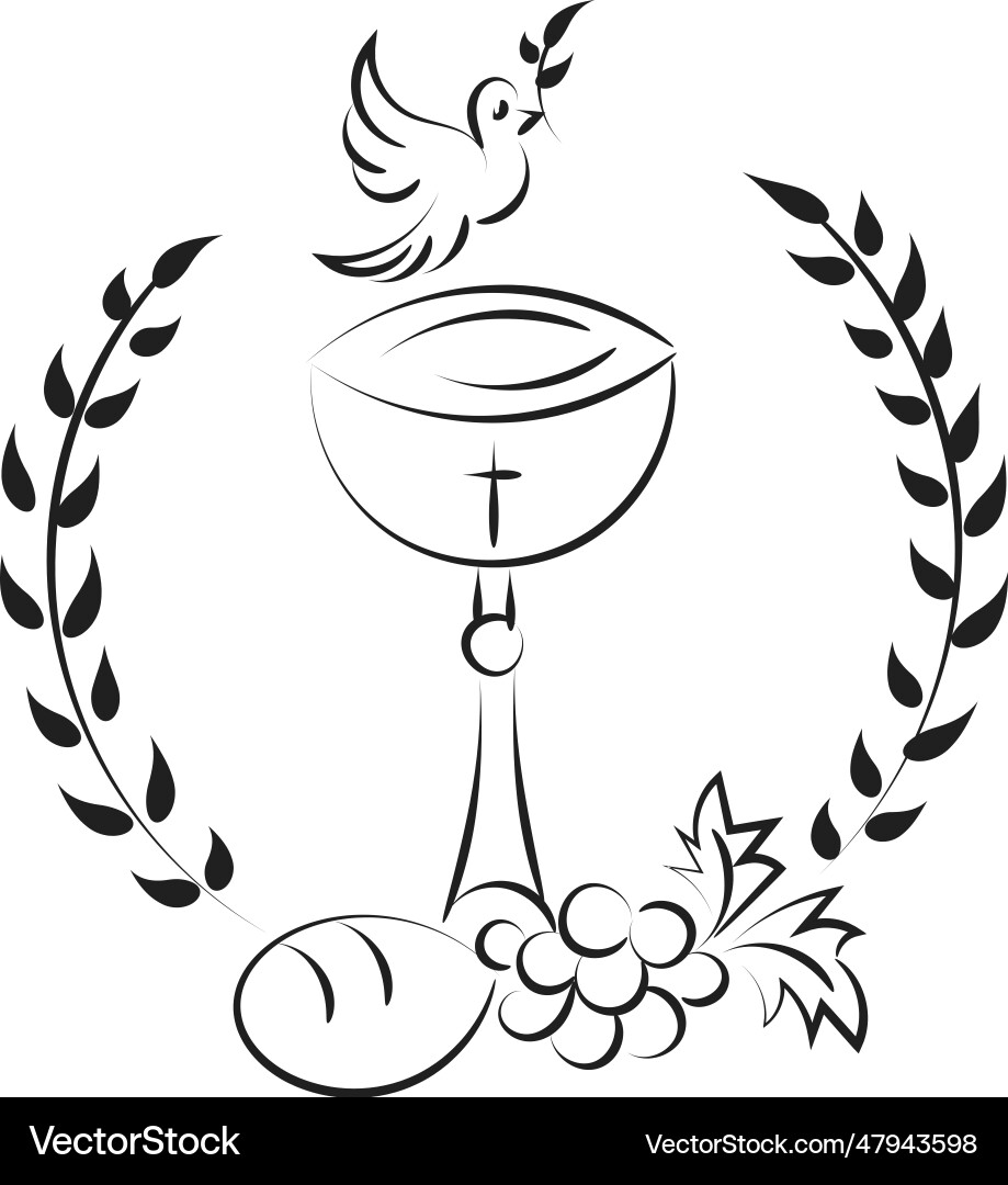 Christian symbol design for print Royalty Free Vector Image