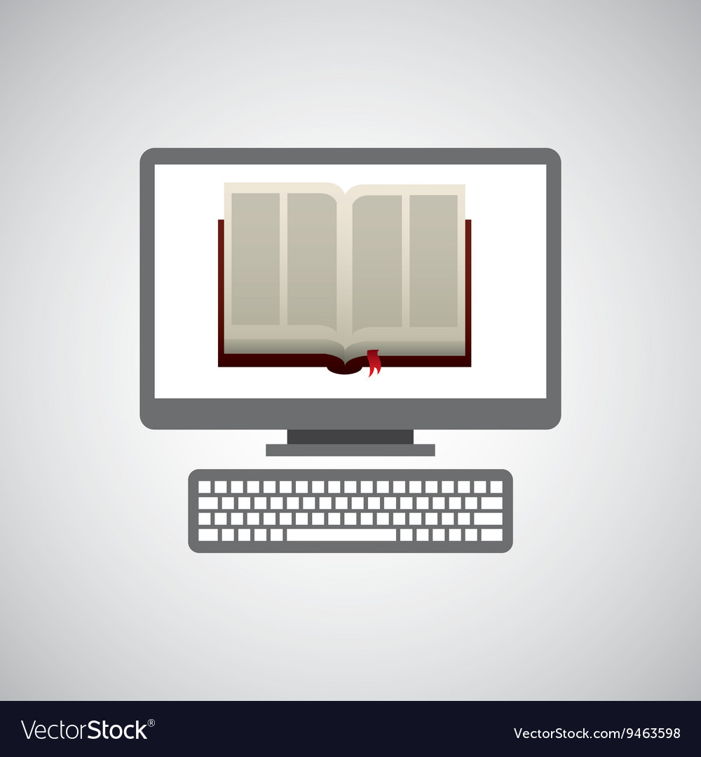 Electronic book design Royalty Free Vector Image