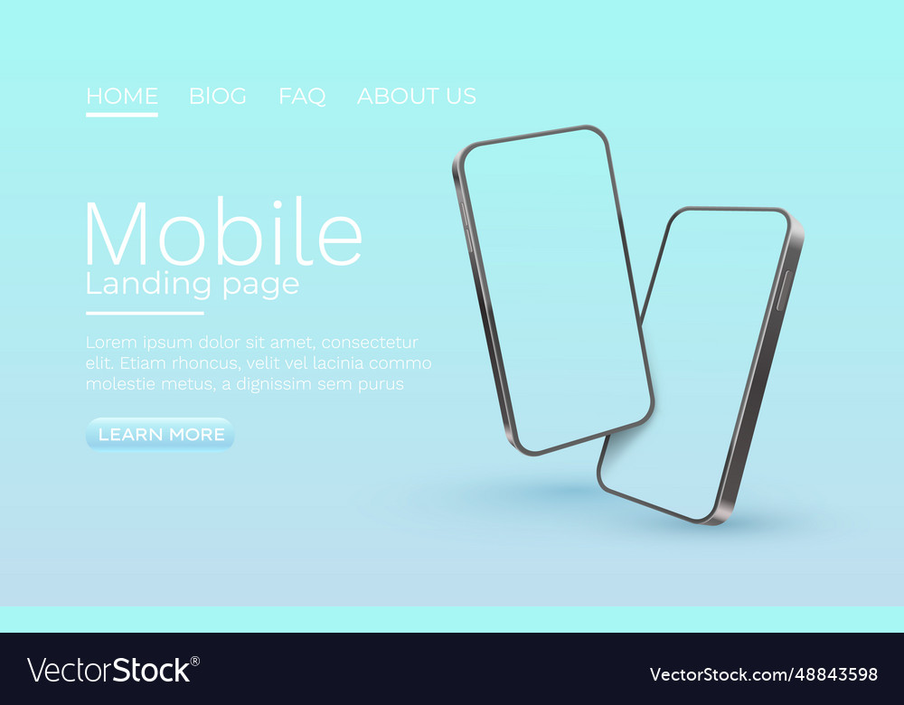 Smartphone mobile screen technology display Vector Image