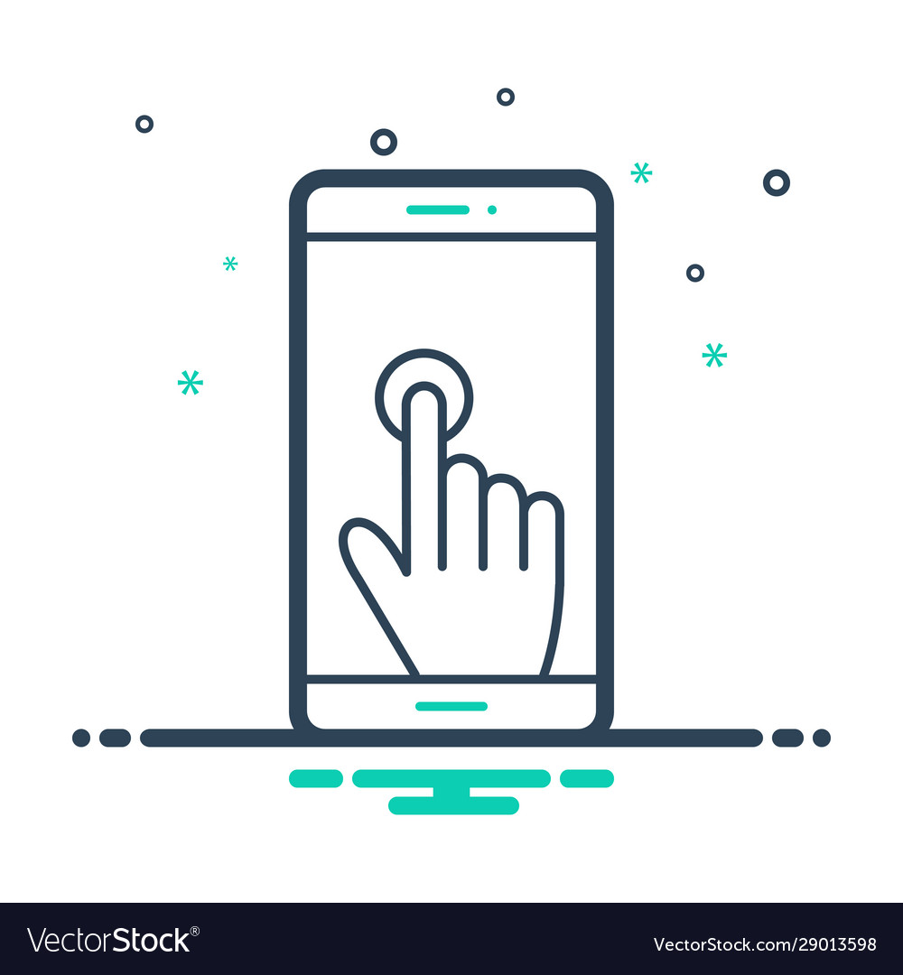 Touch screen Royalty Free Vector Image - VectorStock