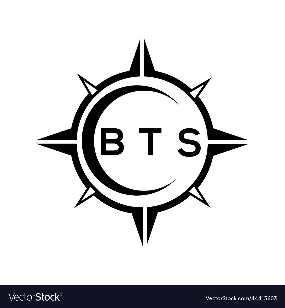 Bts abstract technology circle setting logo Vector Image