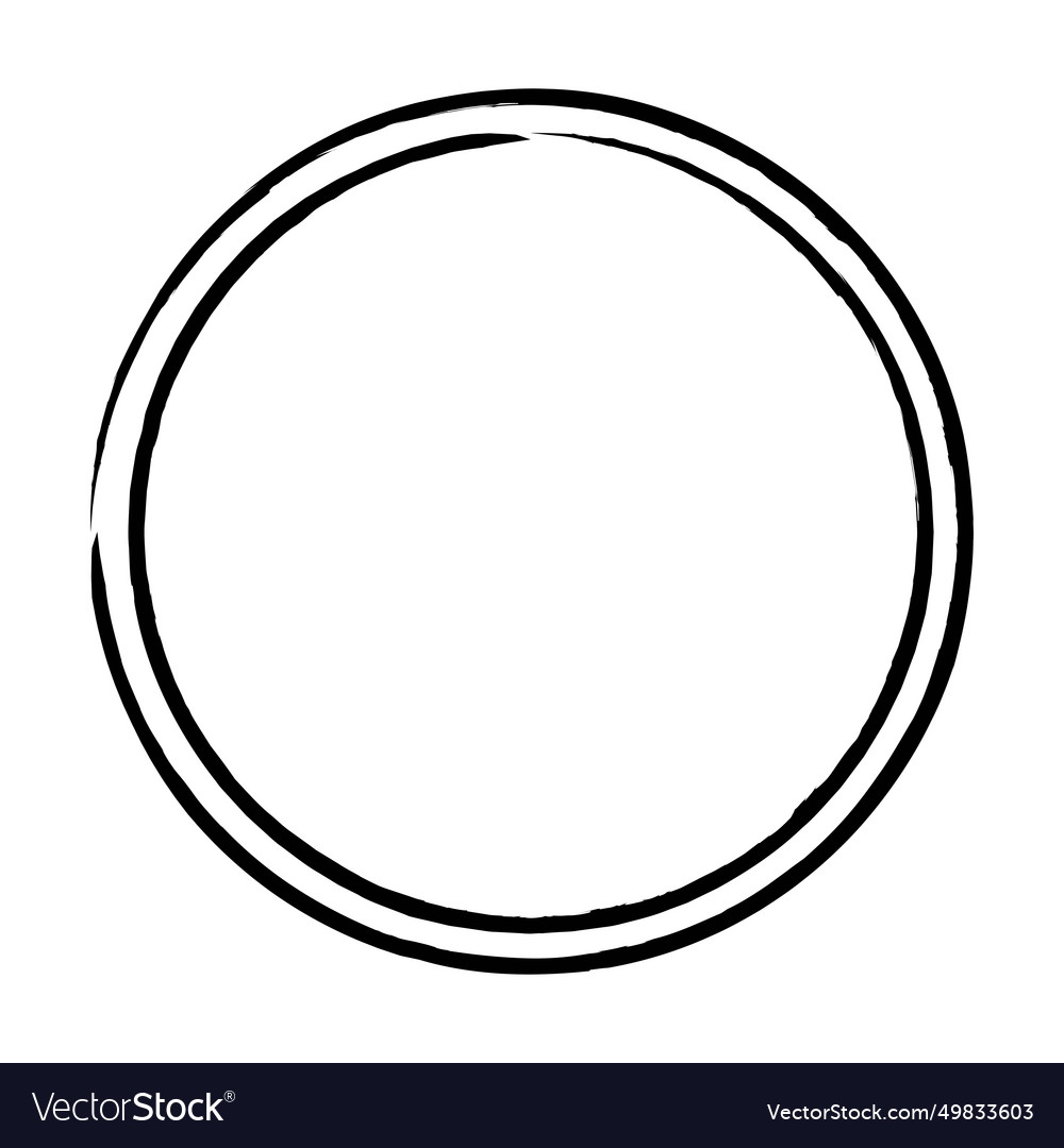 Circle frame border background shape template Vector Image