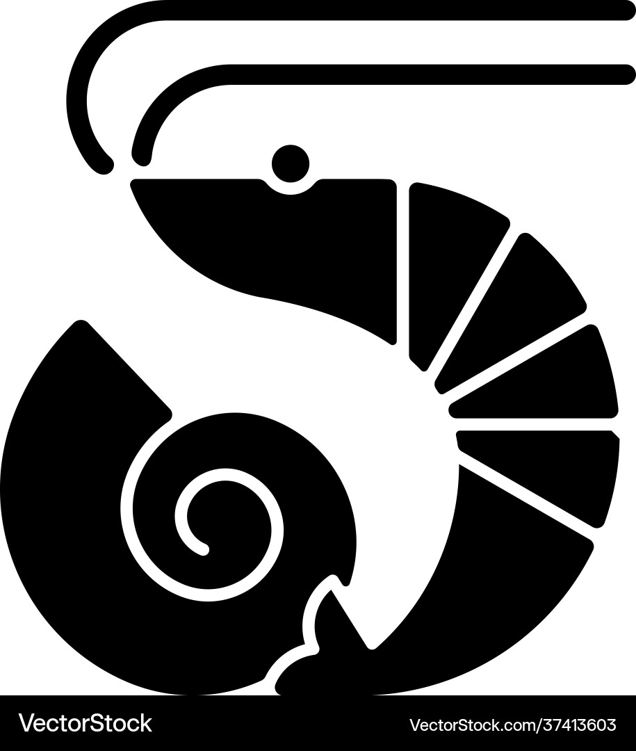Crustaceans and molluscs black glyph icon Vector Image