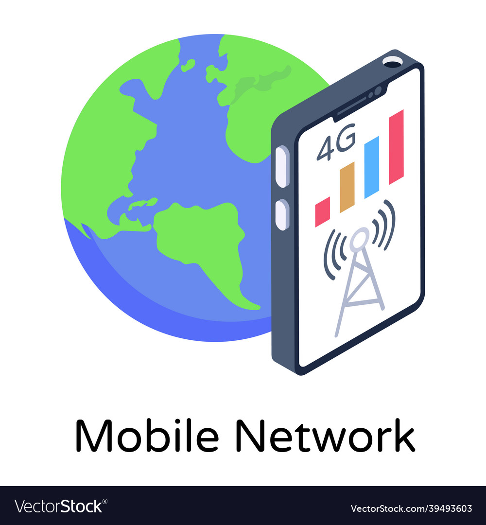Mobile network Royalty Free Vector Image - VectorStock