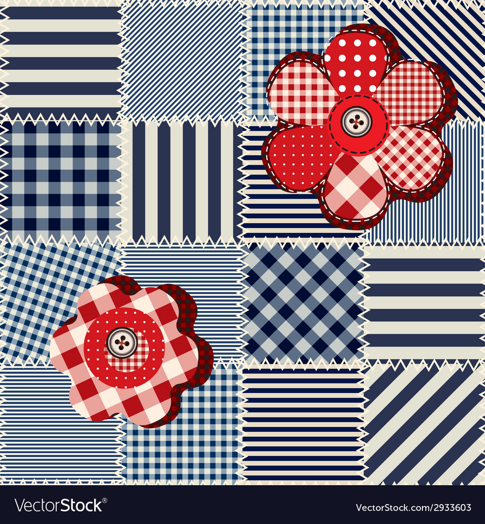 Striked patchwork pattern Royalty Free Vector Image