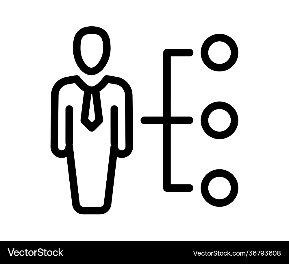 Branch organization business single isolated icon Vector Image