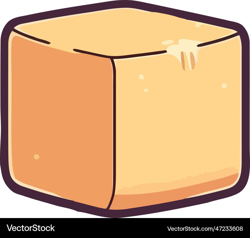 Cartoon cheese food snack Royalty Free Vector Image