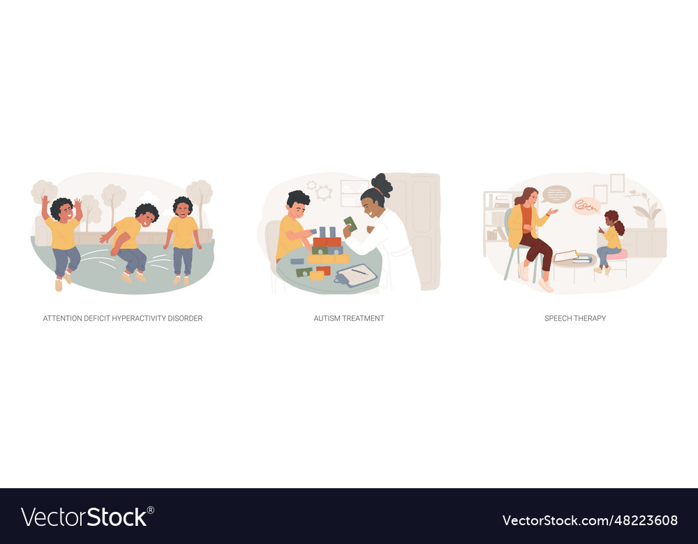 Children development issues isolated concept Vector Image
