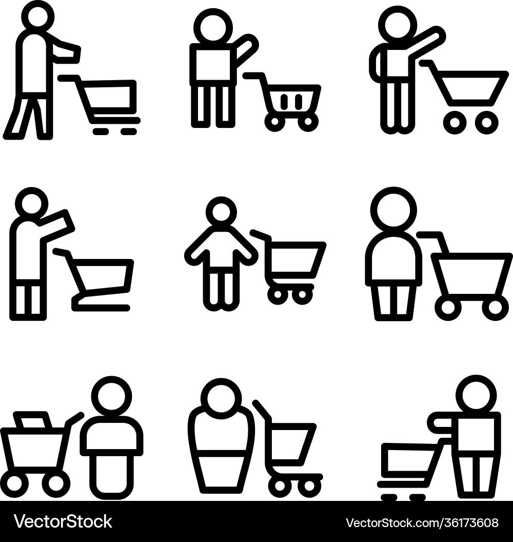 Consumer icon or logo isolated sign symbol Vector Image