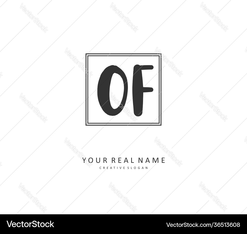 Initial letter handwriting and signature logo Vector Image