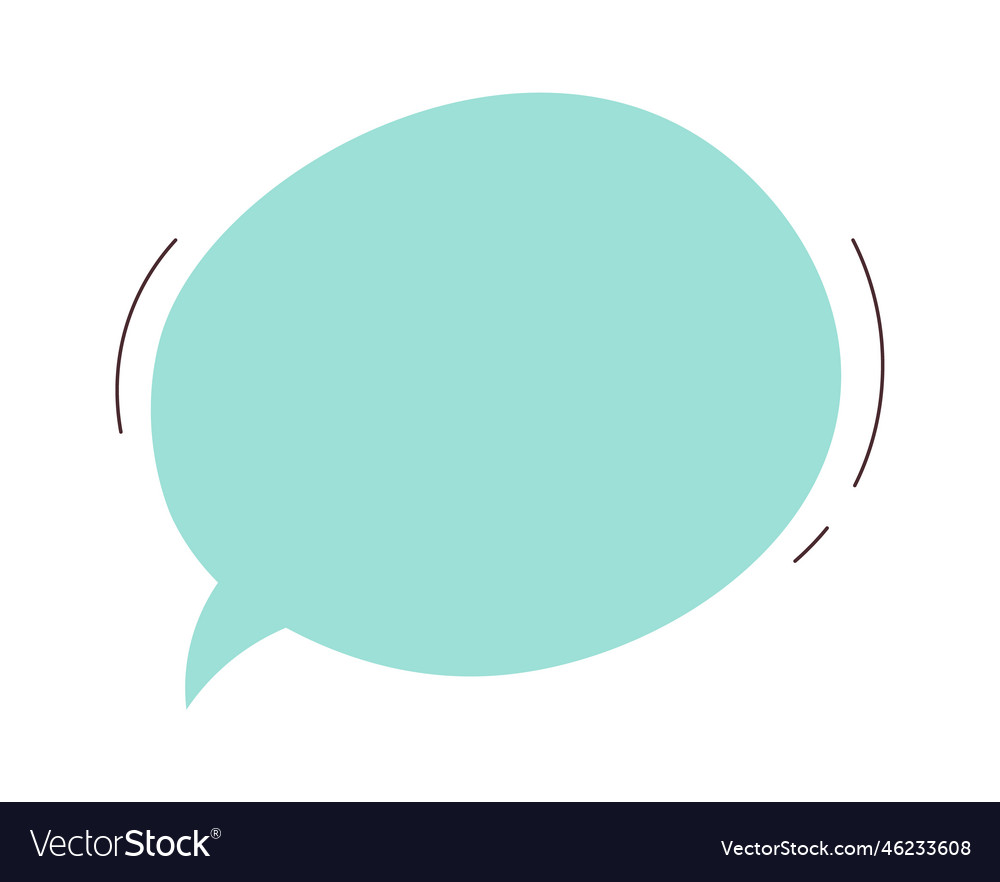 Speech bubble design element communication Vector Image