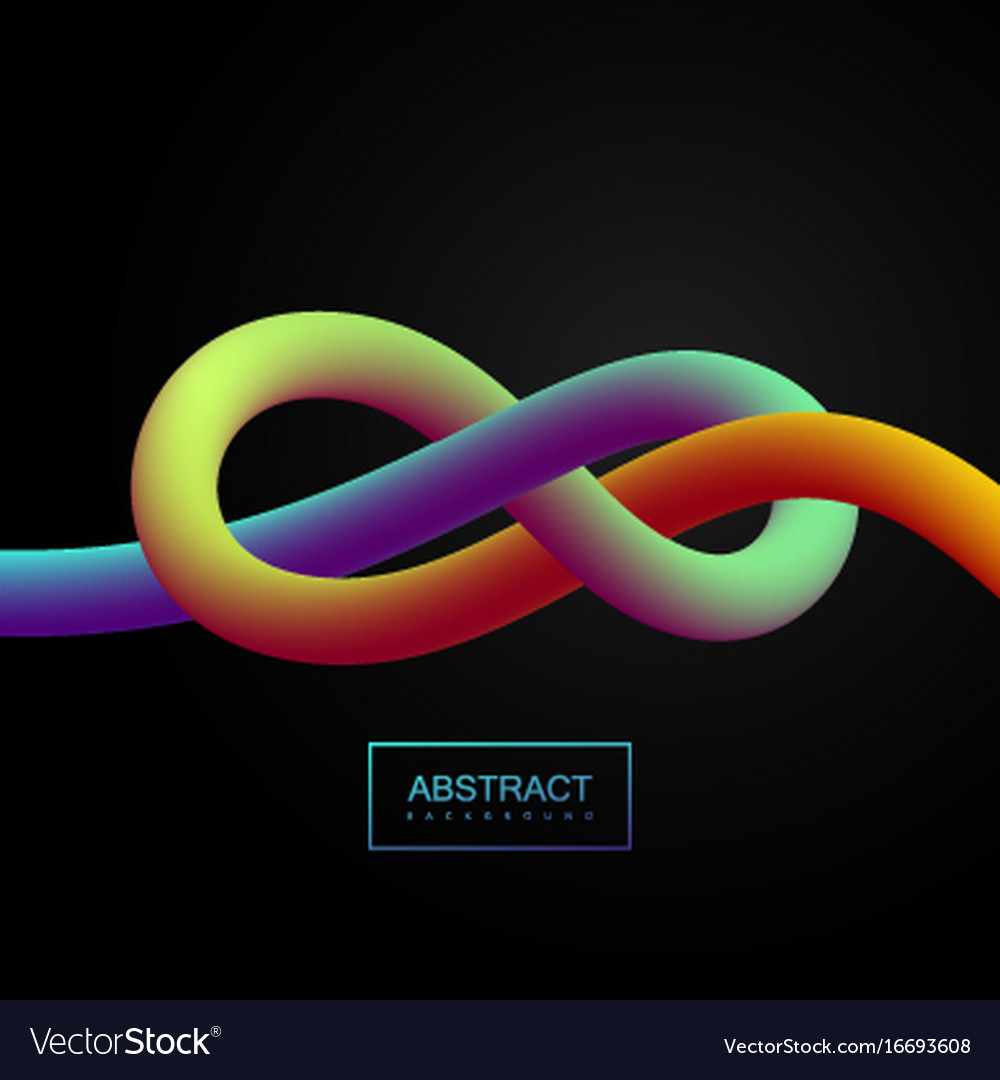 Vibrant gradient shape Royalty Free Vector Image