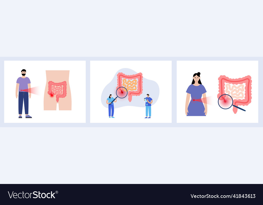 Appendix pain concept Royalty Free Vector Image