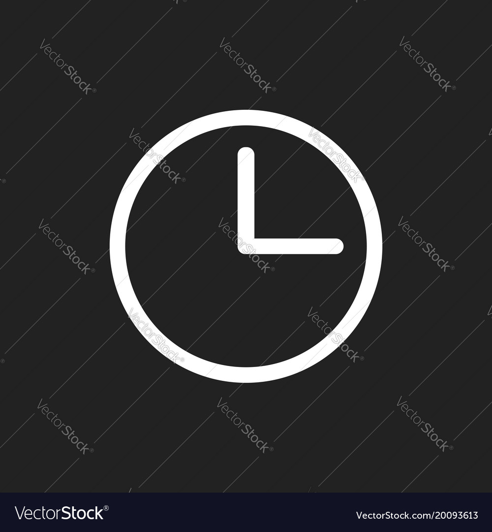 Clock icon flat pictograph Royalty Free Vector Image Clock icon flat pictograph Royalty Free Vector Image