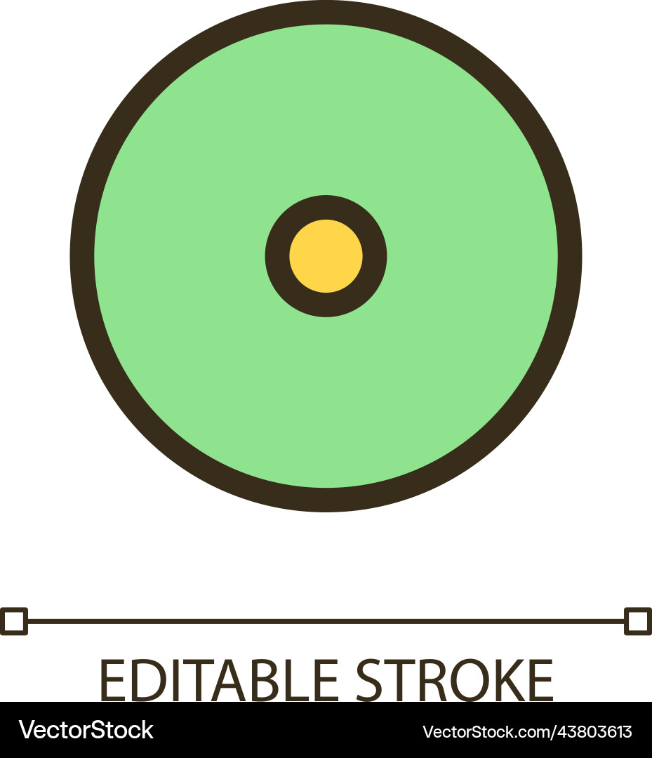 Disc storage pixel perfect rgb color ui icon Vector Image
