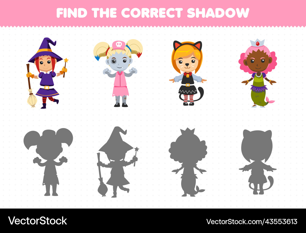 Education game for children find the correct Vector Image