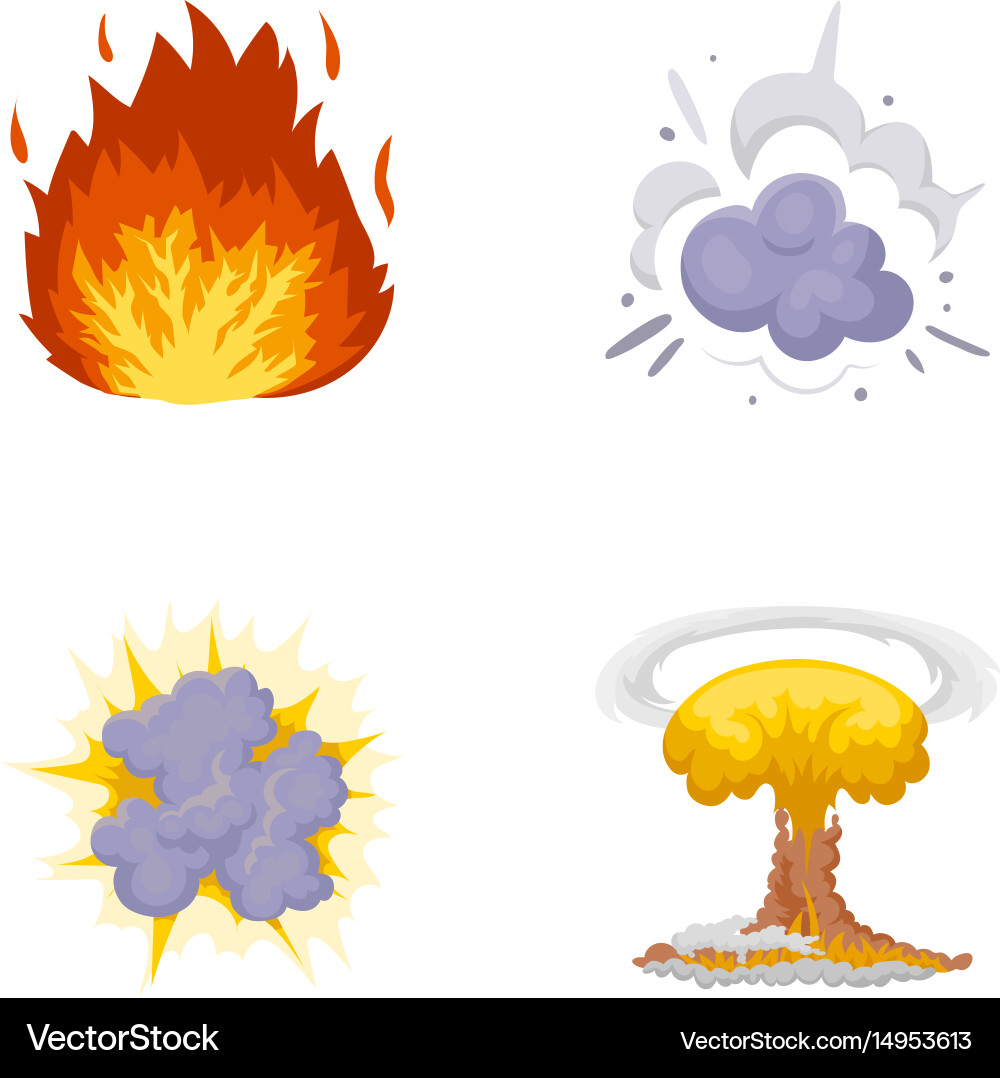 Flame sparks hydrogen fragments atomic or gas Vector Image