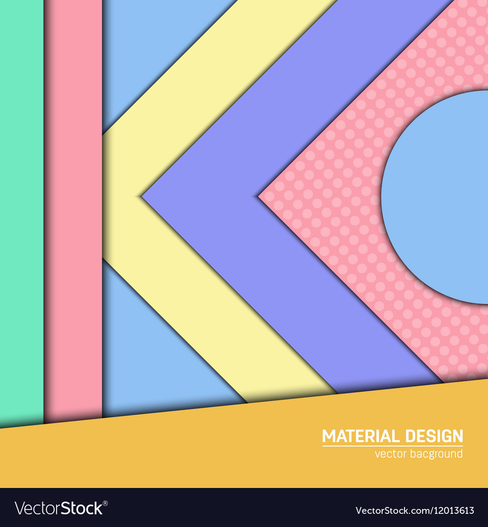 Material design background abstract Royalty Free Vector