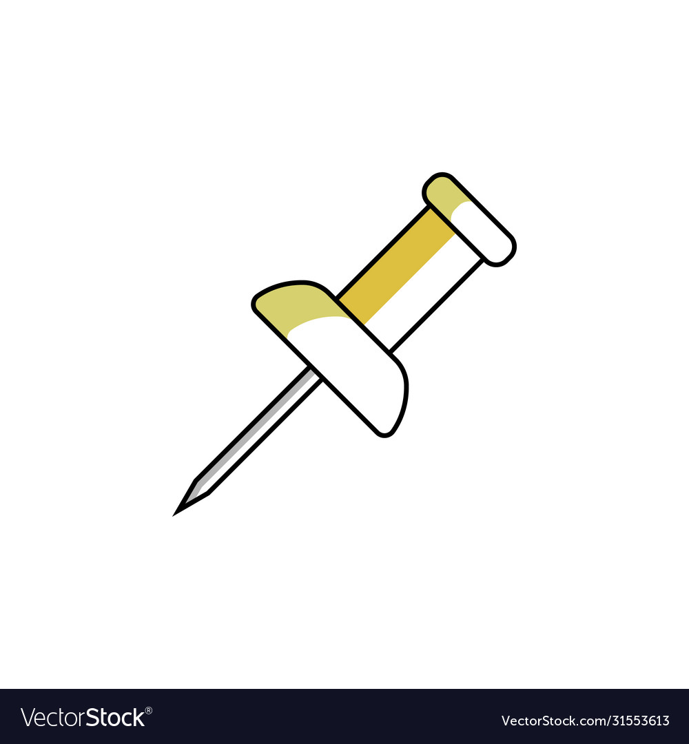 Pin icon Royalty Free Vector Image - VectorStock