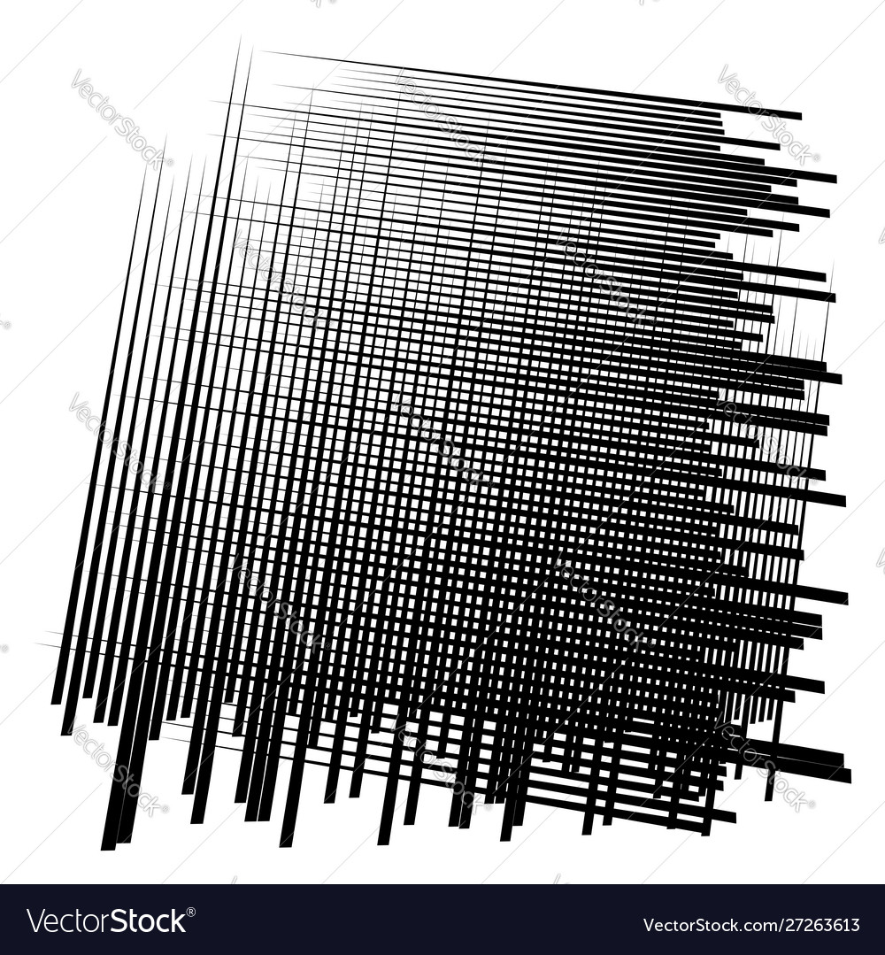 Random lines grid mesh dynamic irregular overlap Vector Image