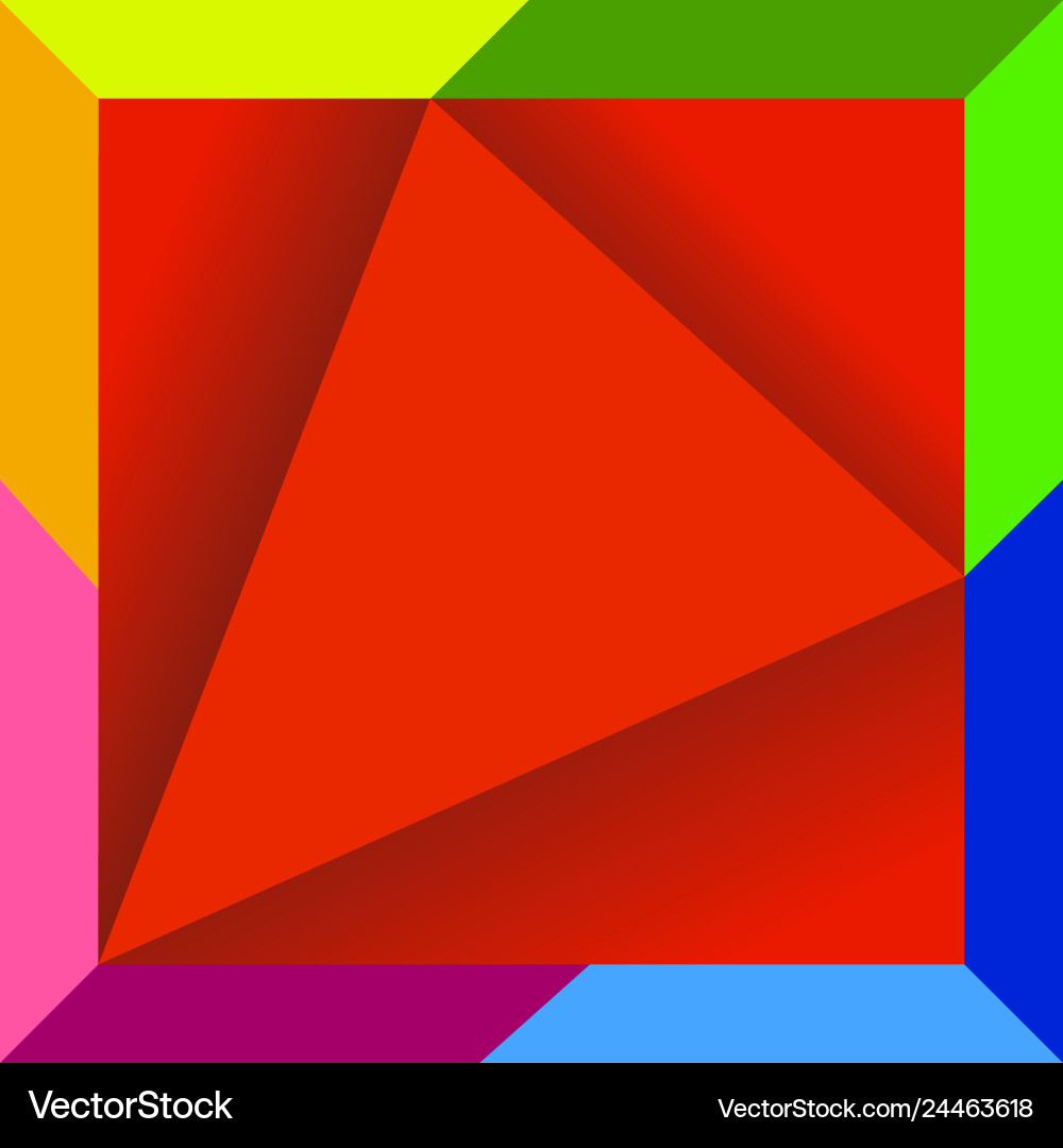 Abstract background with colorful geometric figure