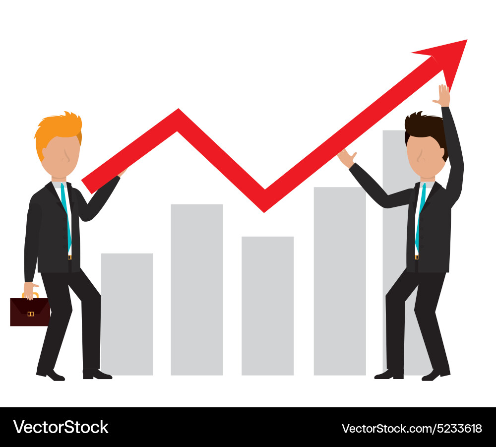 Business profit design Royalty Free Vector Image