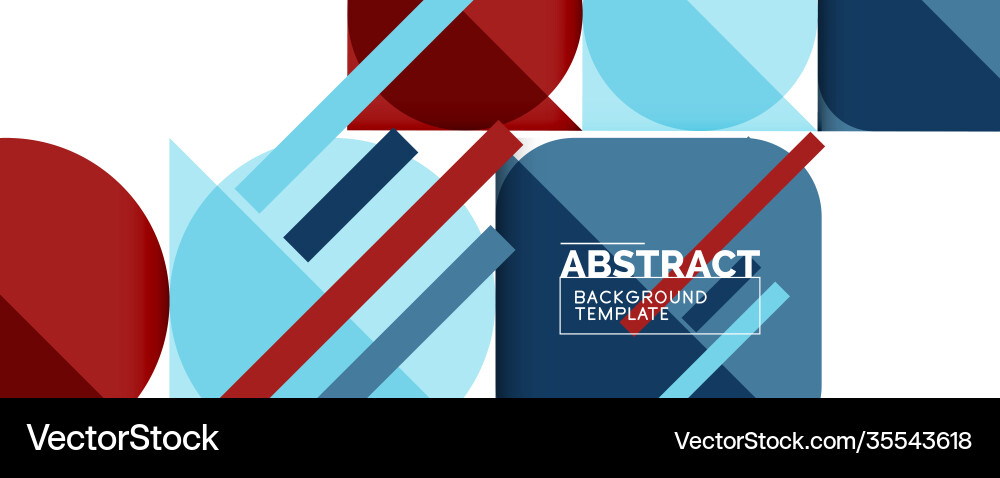 Clean minimal geometric abstract background Vector Image