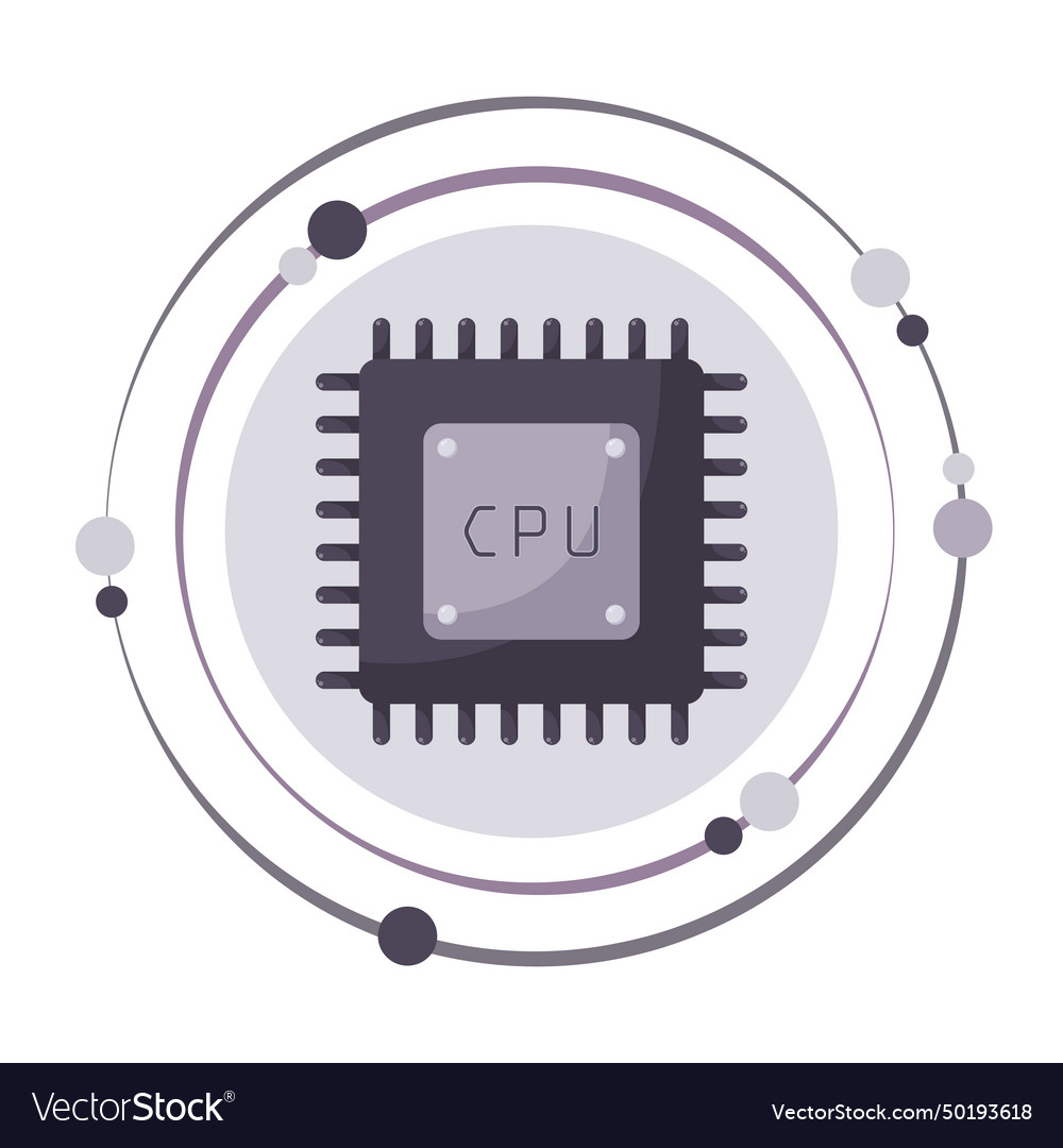 Cpu simple icon Royalty Free Vector Image - VectorStock